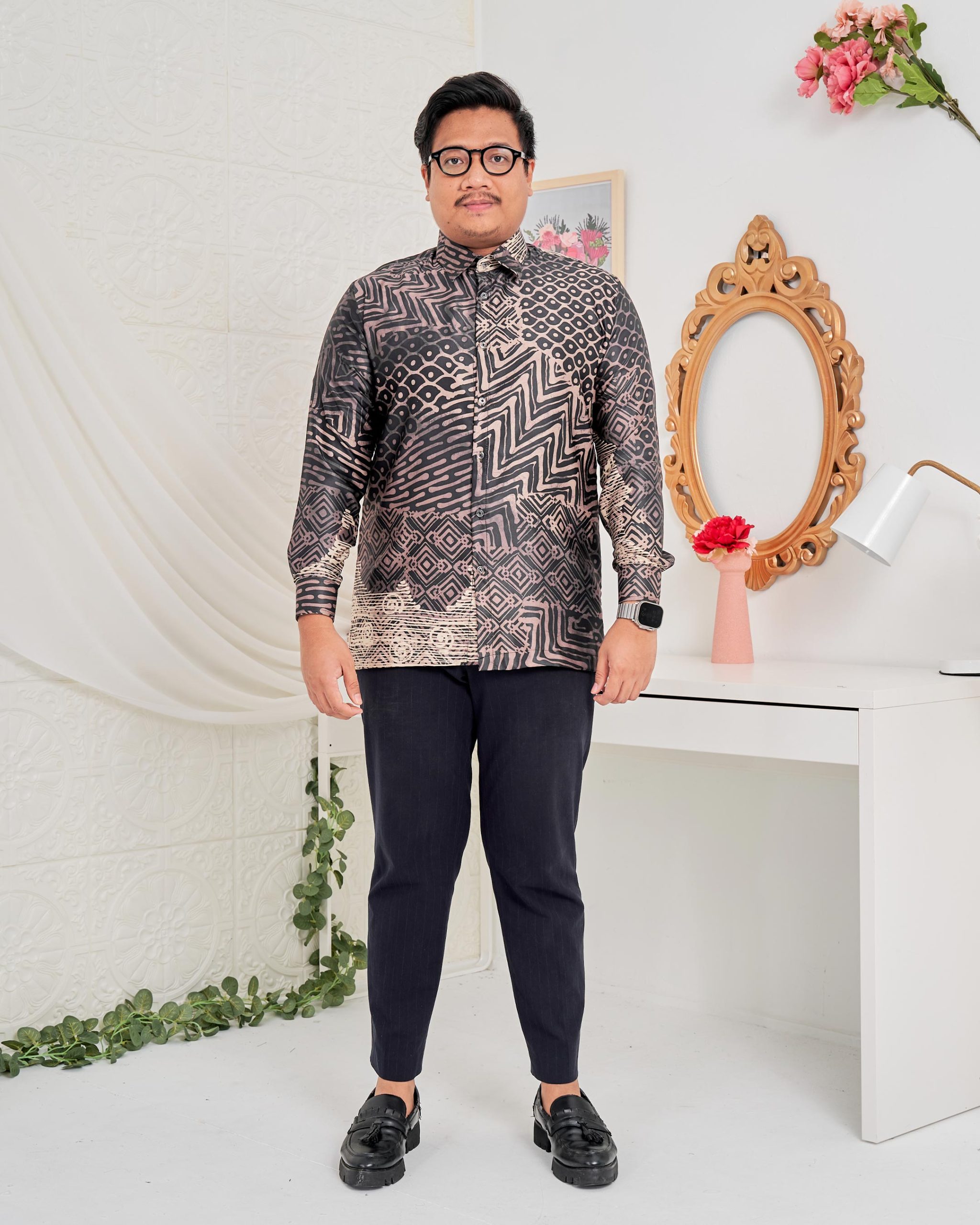 Baju Kemeja Batik Sultan 5.0 - Kayangan Black Smith - Kualiti Designer ...