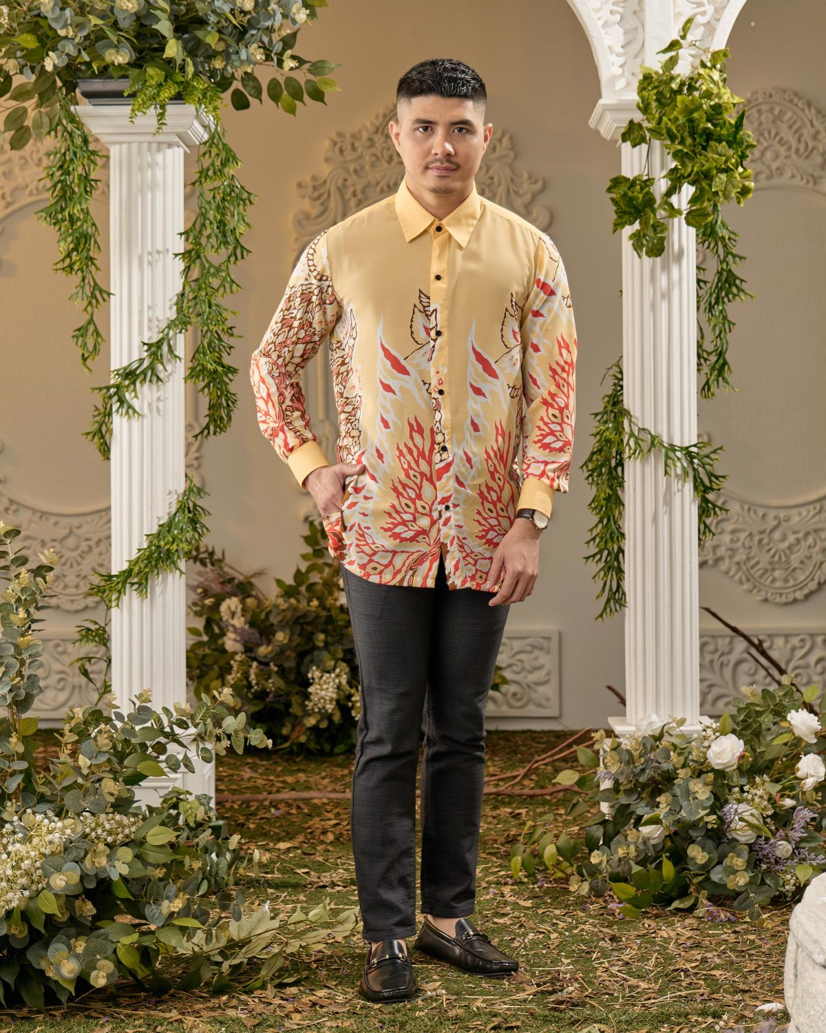 Kemeja Batik Sultan - Pieris Sun Ray - Kualiti Designer, Harga Luarbiasa