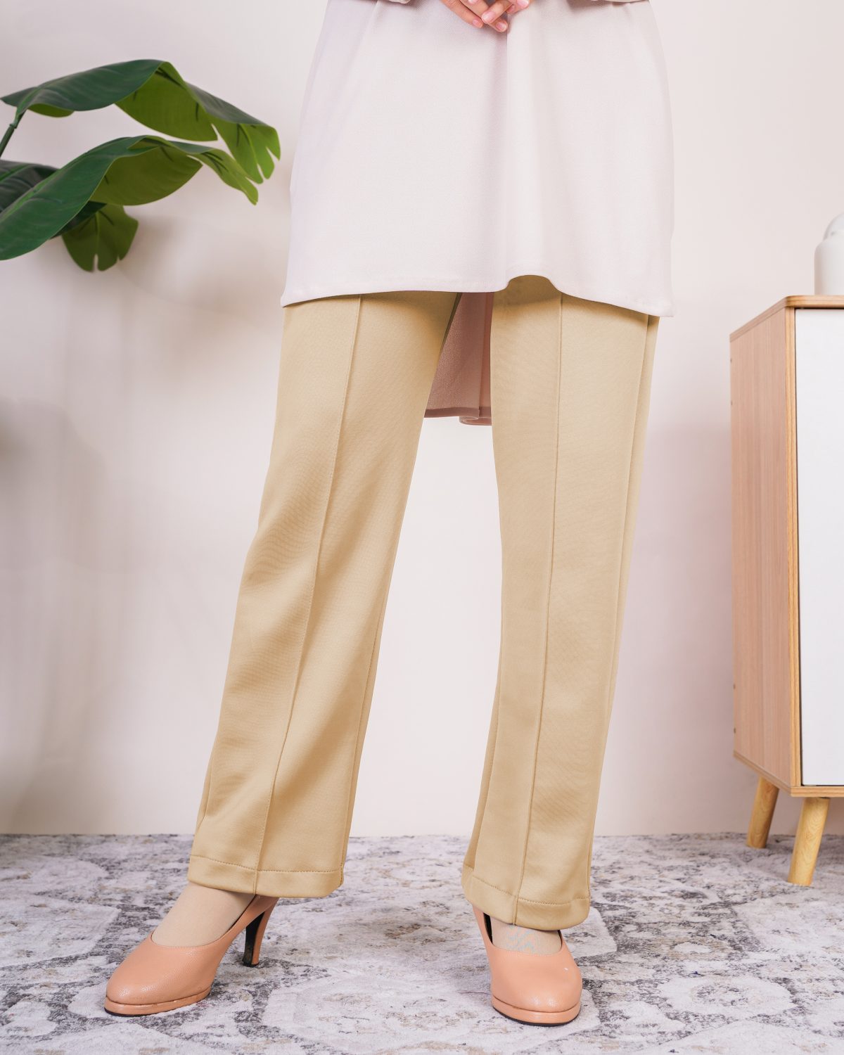 Pants Lova - Wheat Nude - Kualiti Designer, Harga Luarbiasa