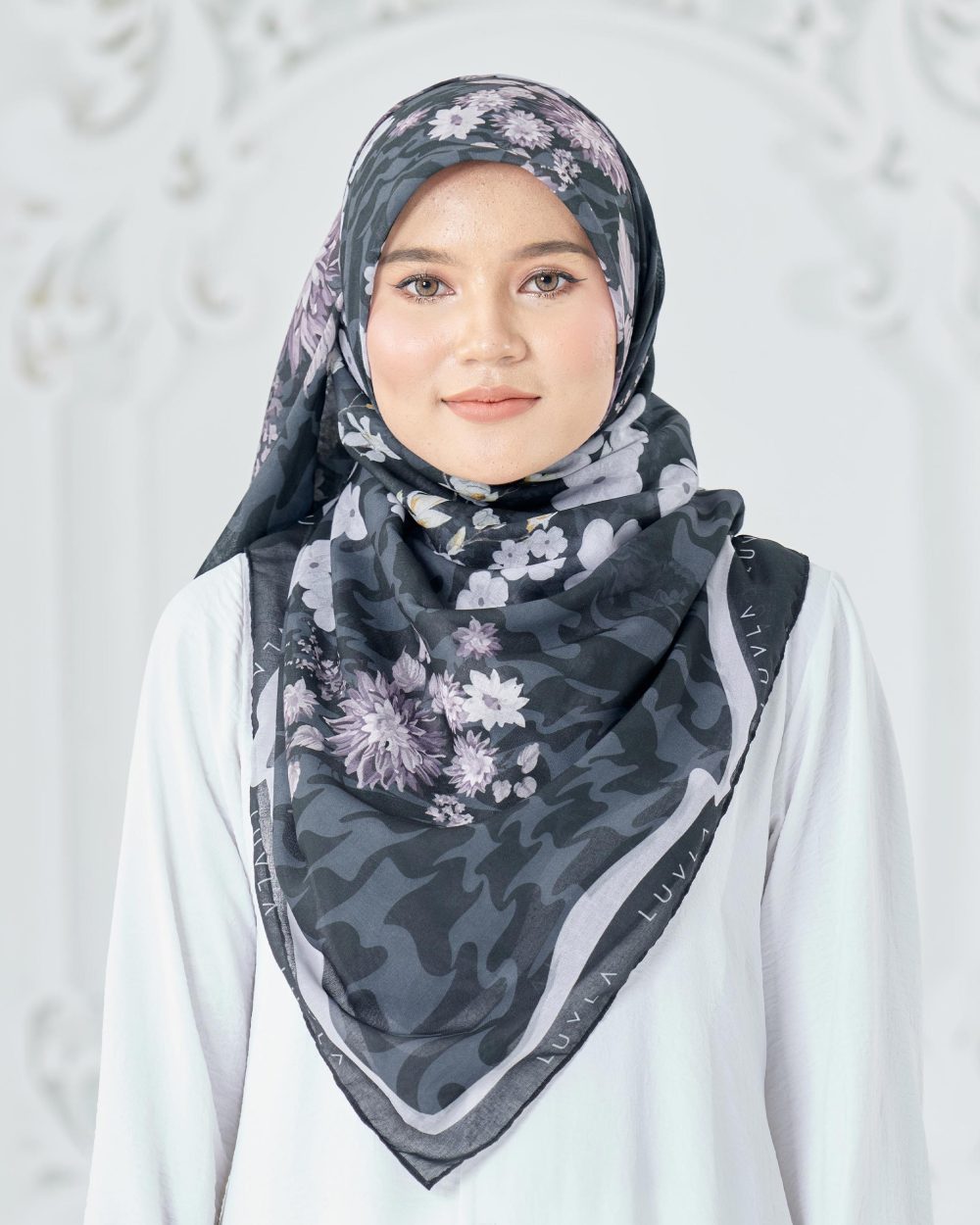 Tudung Bawal Cotton Voile Cendana - Sweet William - Kualiti Designer ...