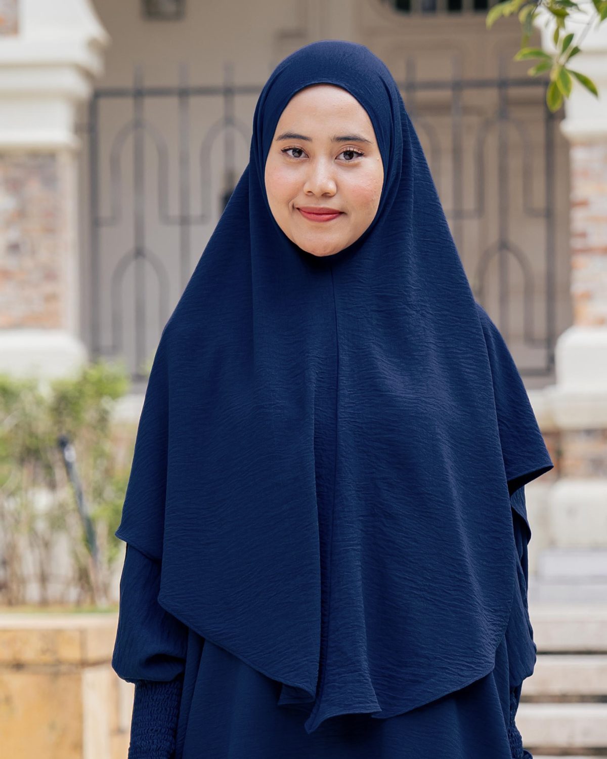 Khimar Reyfa - Navy Blue - Kualiti Designer, Harga Luarbiasa