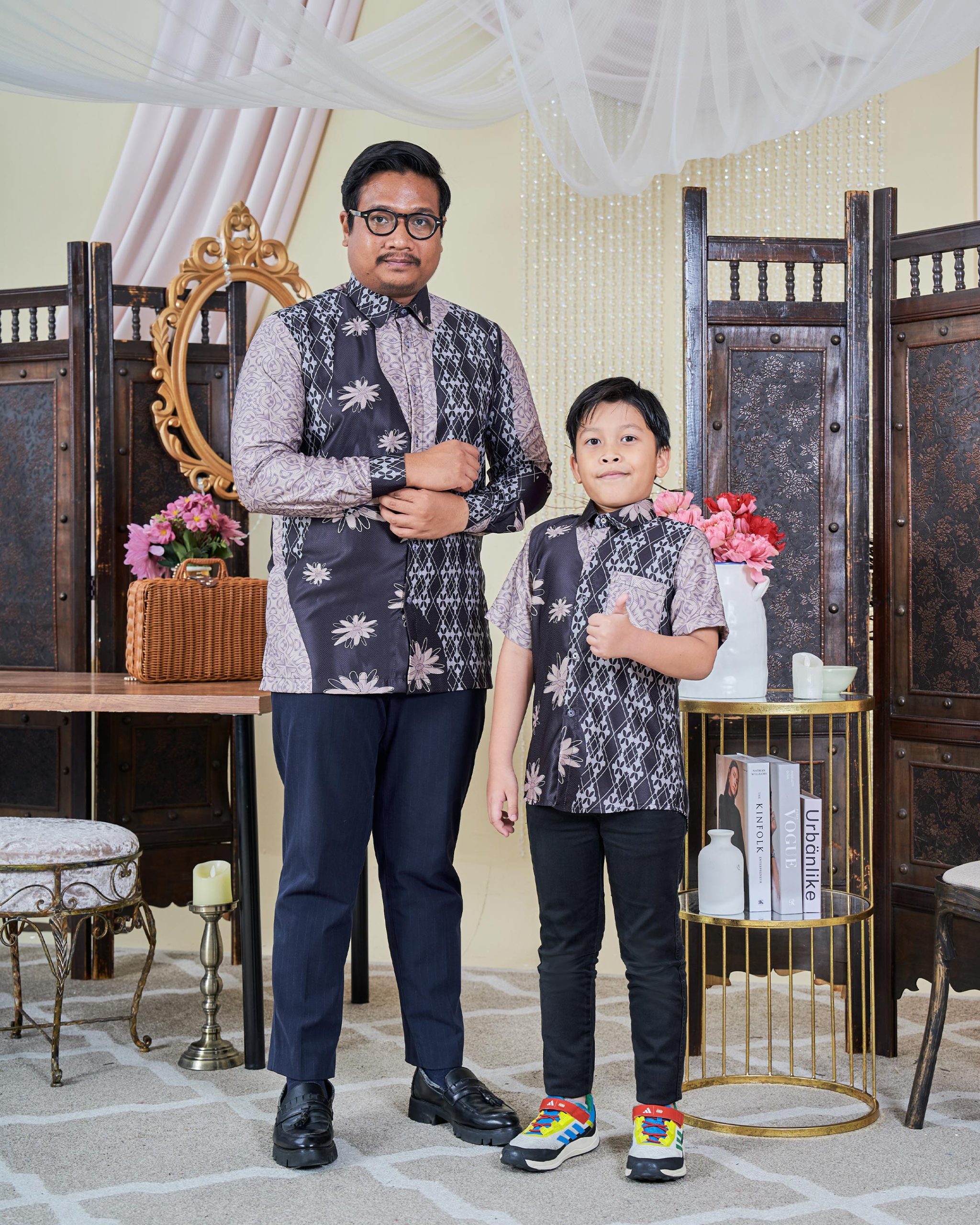 Kemeja Batik Sultan Kids 9.0 - Arena Black Sable - Kualiti Designer ...