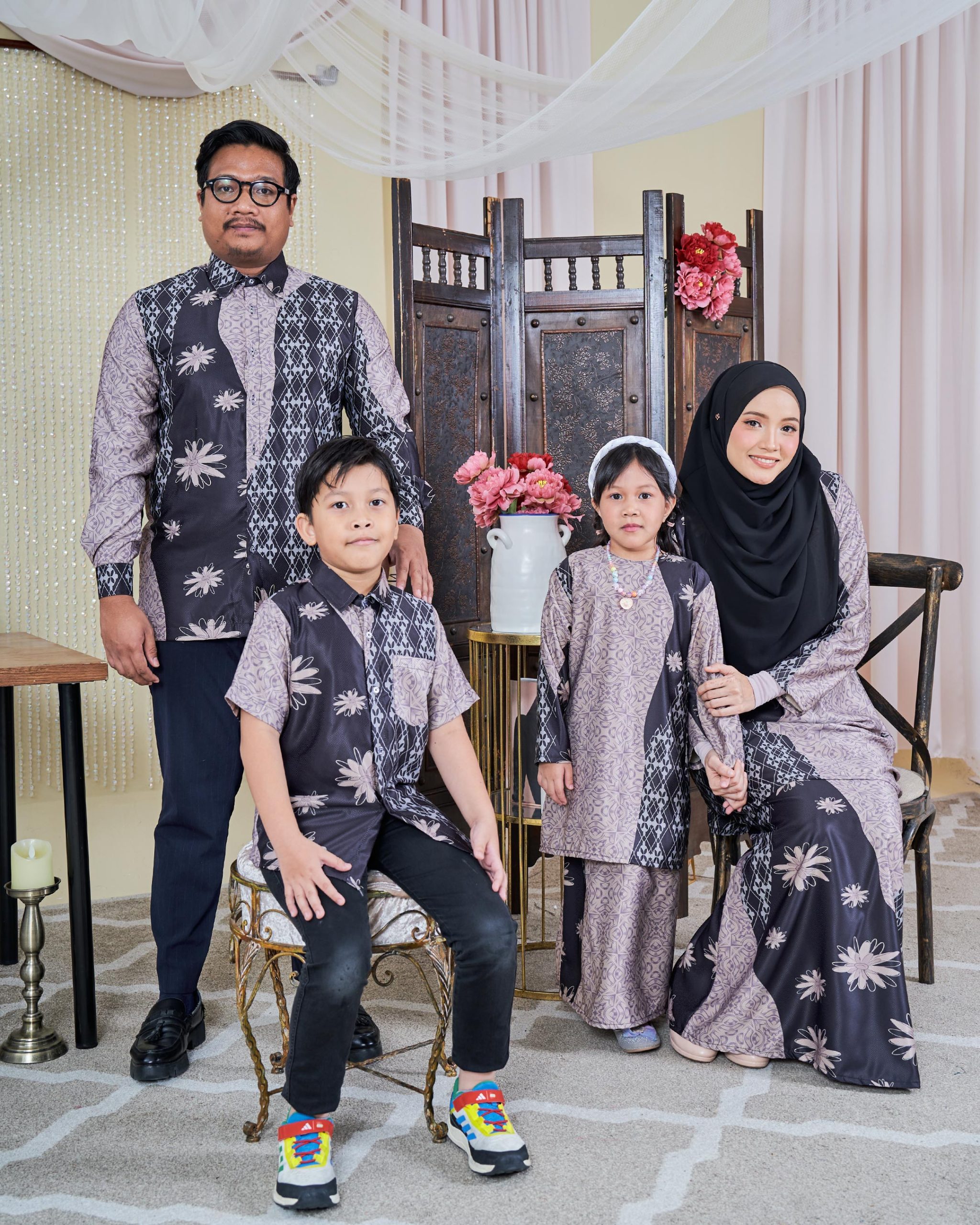 Kemeja Batik Sultan Kids 9.0 - Arena Black Sable - Kualiti Designer ...